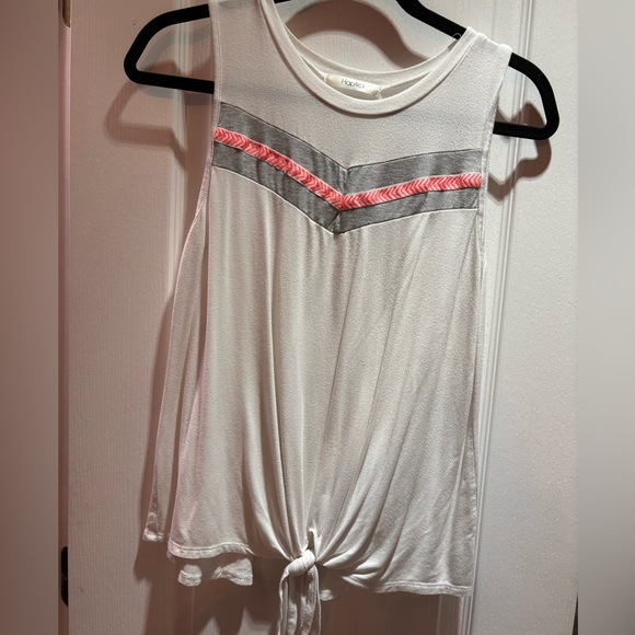 BiBi | Tops | Bibi White Chevron Shirt | Poshmark